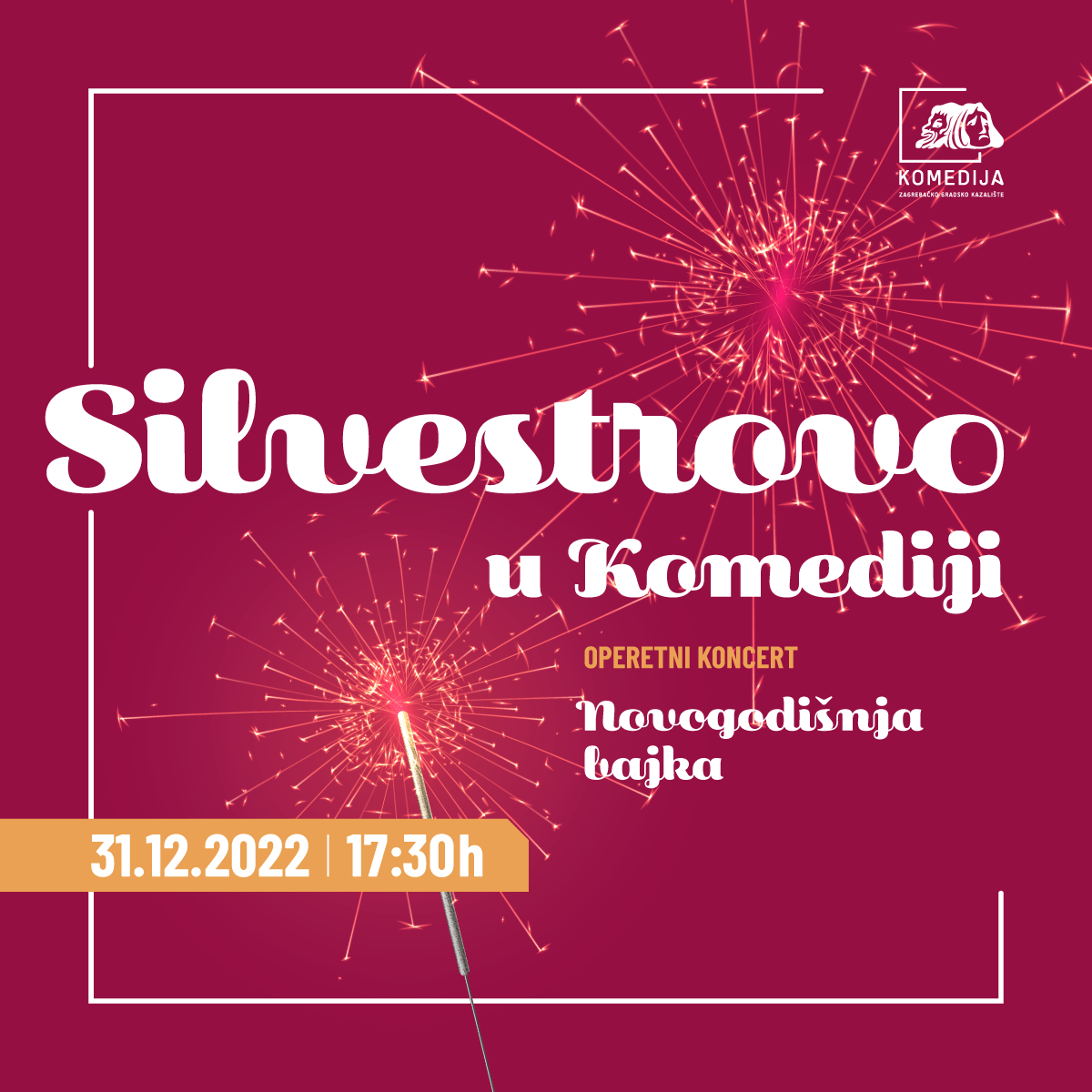 Komedija se operetom oprašta od stare i ulazi u novu 2023. godinu! - Kazalište Komedija